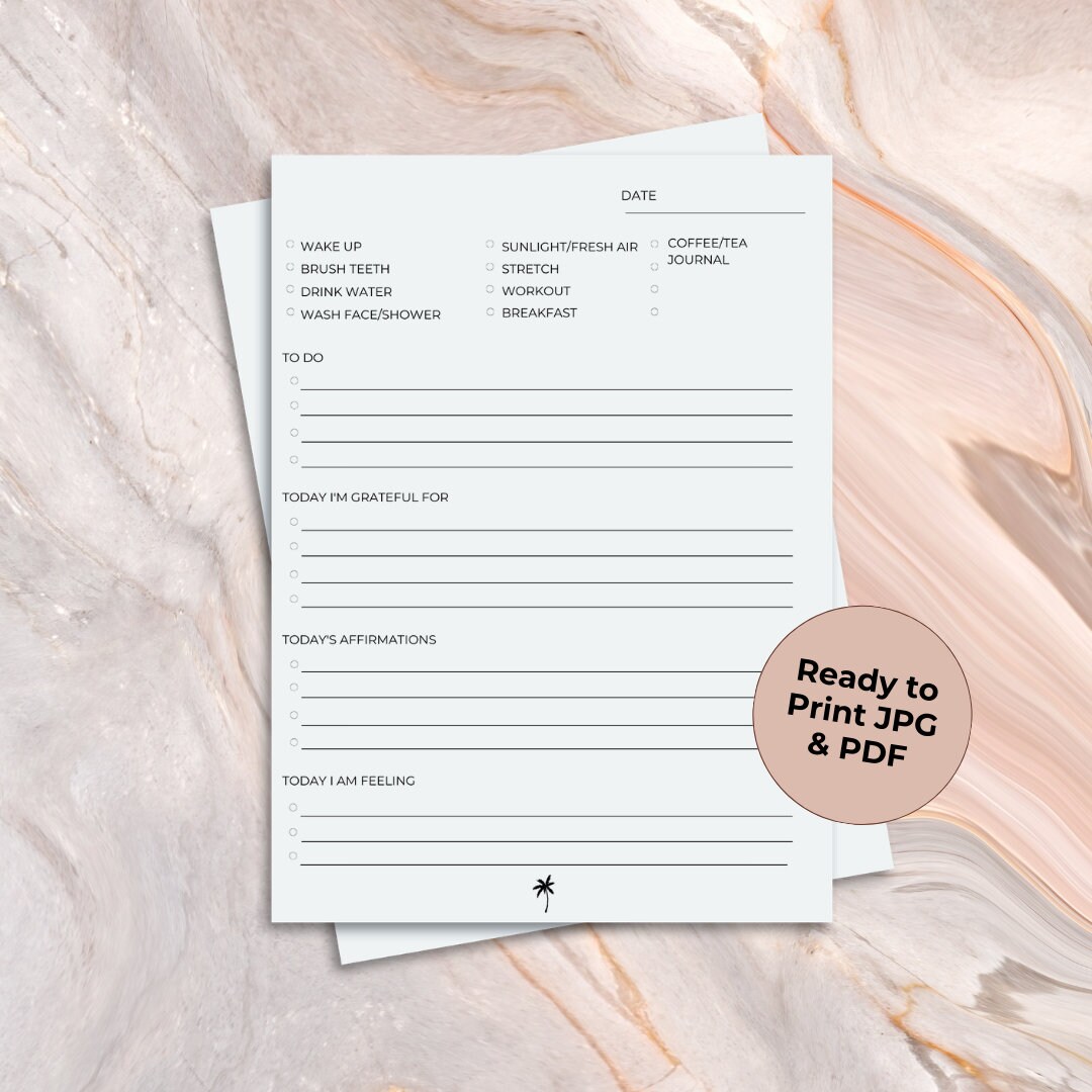 Gratitude Journal Printable Gratitude Journal Mental Health Journal ...