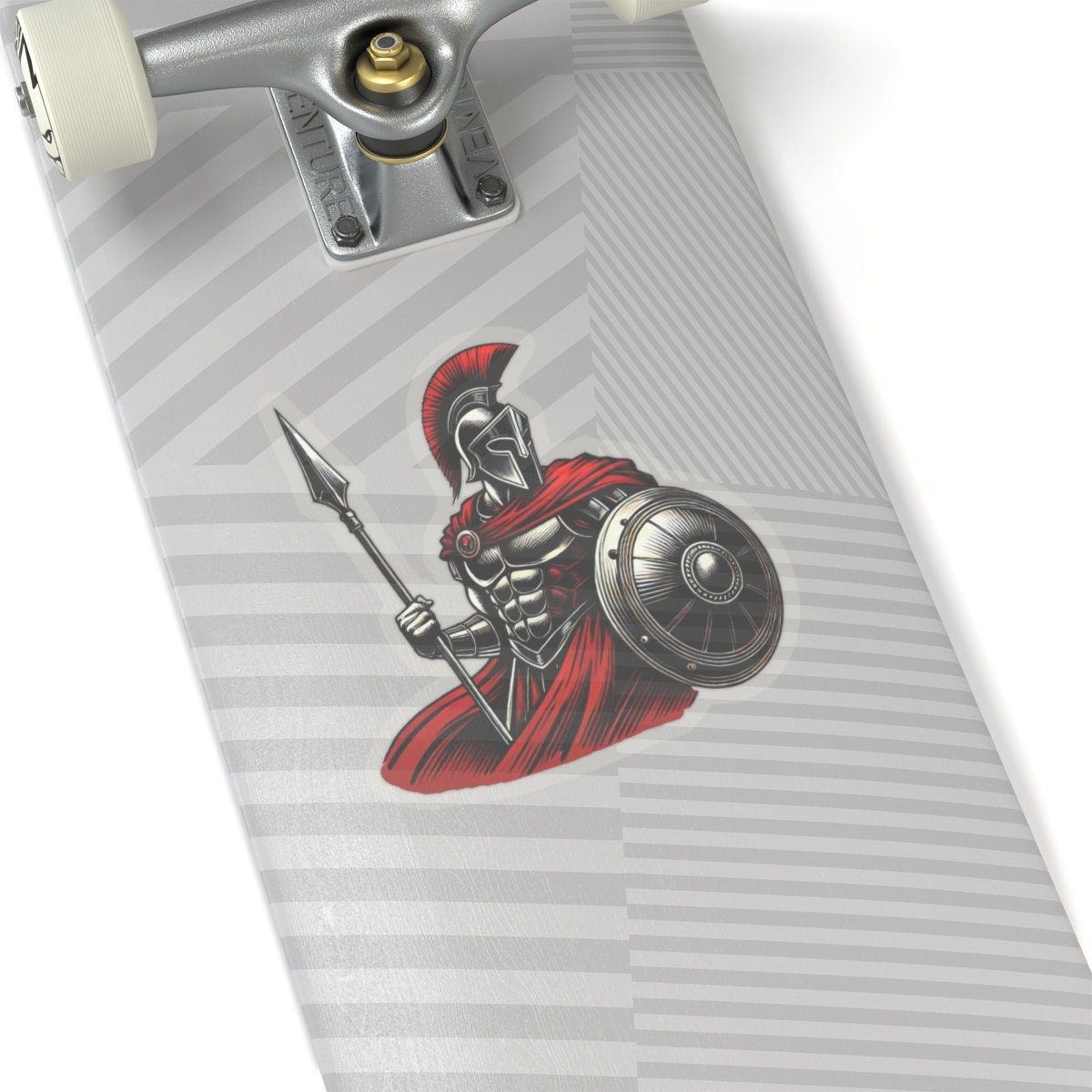 Spartan Warrior Sticker Red Cape and Shield Inspirational Art for ...