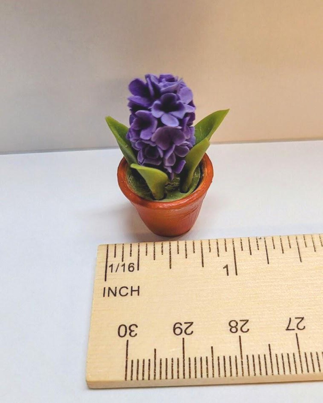 Miniature Hyacinth in Terra Cotta Pot, 1:12 Scale Dollhouse Plant - Etsy