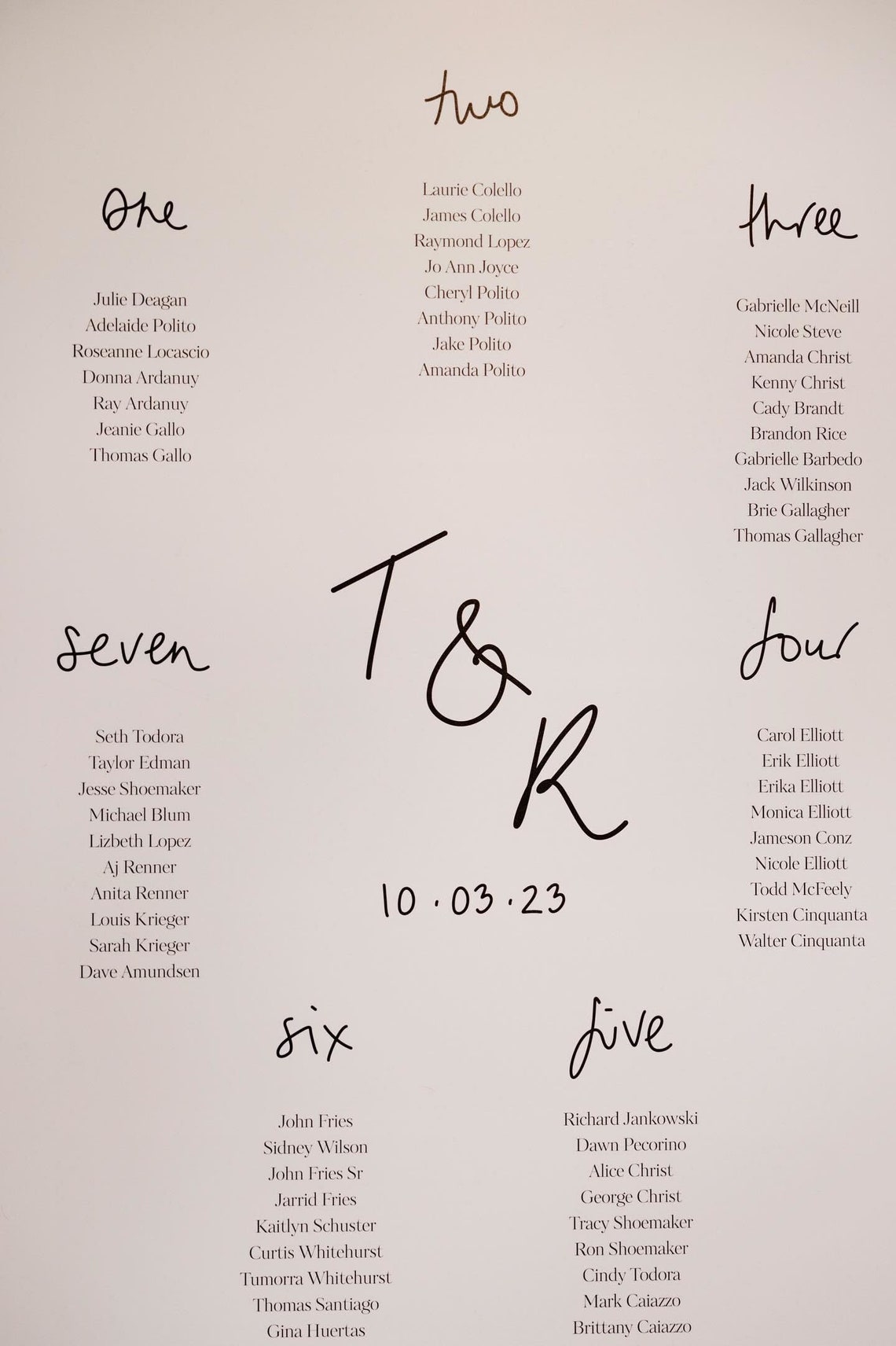 Bespoke Seating Chart - Etsy