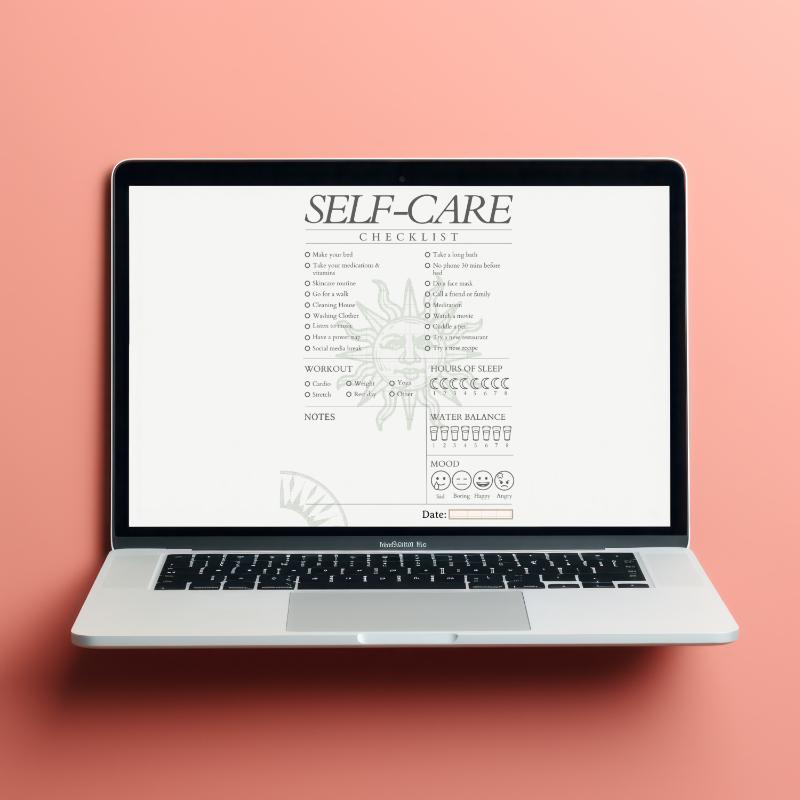 Self-care: Digital Planner | Printable Self-care Planner | Mood Tracker ...