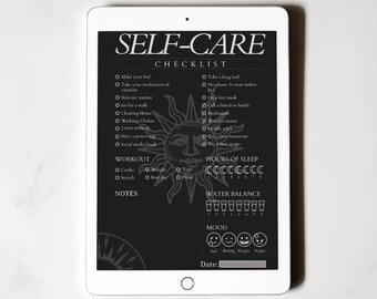 Self-care: Digital Planner | Printable Self-care Planner | Mood Tracker ...