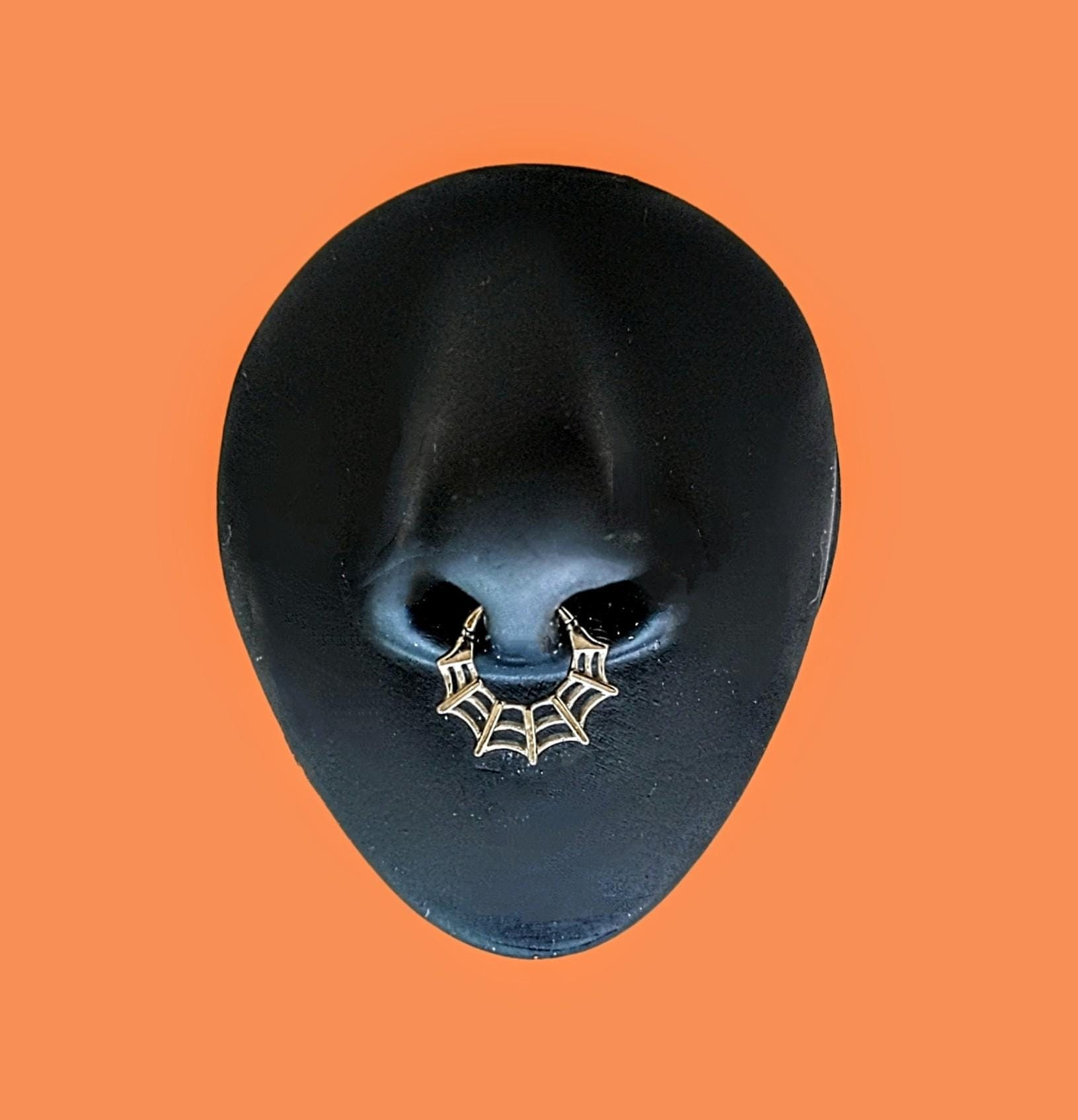 Spider Babe Webbed Hoop Hinged Segment Septum Clicker Ring - Etsy
