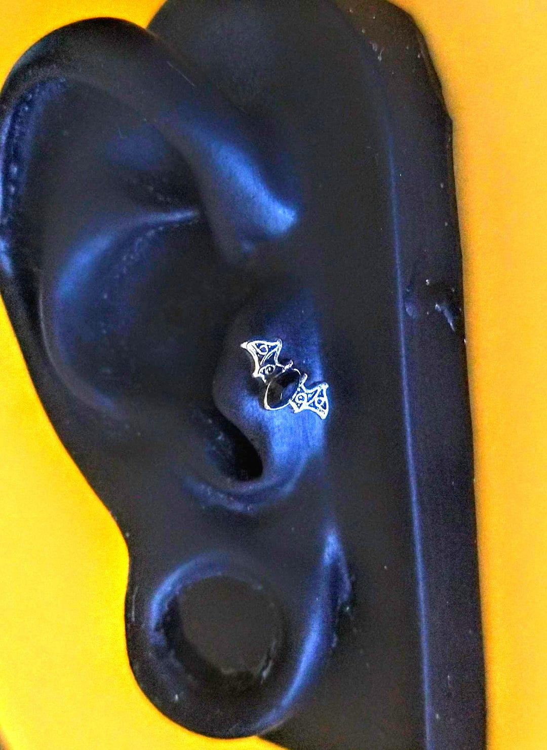 Flying Bat Multi-use Piercing Stud (cartilage, Tragus, Lobe, Lip, Nose ...