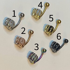 Skeleton Goddess Hand of Death Belly Button Ring 1 Piece - Etsy
