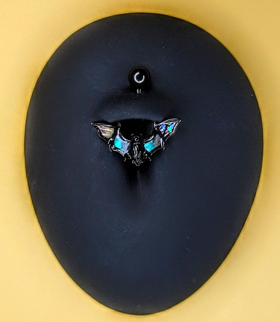 Beautiful Bat Natural Abalone Shell Belly Button Ring - Etsy