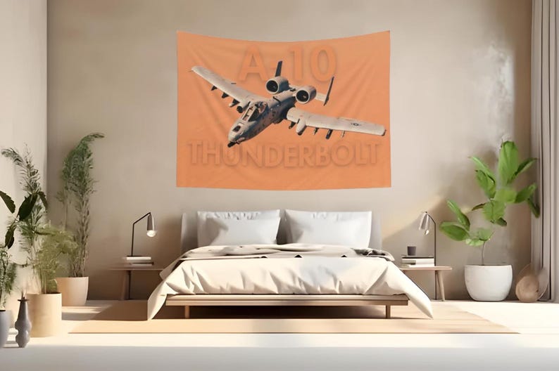 A-10 Thunderbolt Wall Art, Wall Tapestries, Aviation Pilot Gift ...