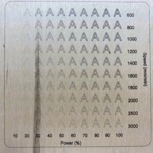 Laser Power Scale Test File for Lightburn - Laser Power and Speed ...