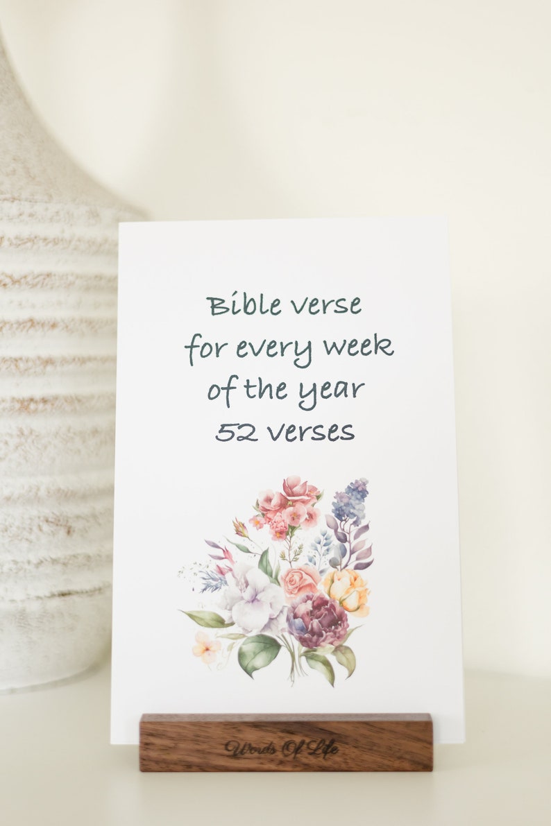 52 Bible Verses (bigger Cards) - Etsy