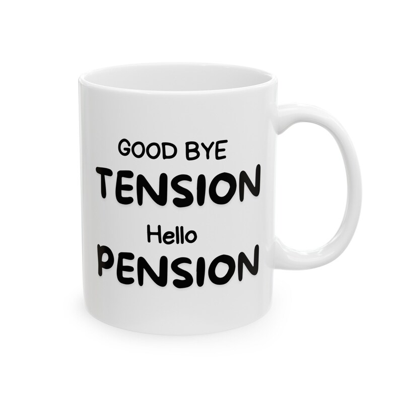 Funny Coffee Mug, Retirement Pension Farewell Gift, Coworker Gift Mug ...