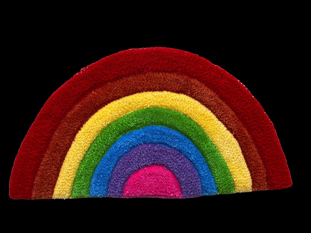 Rainbow Pride Rug - Etsy