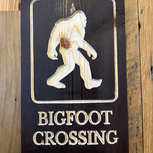 Bigfoot Crossing Sign - Etsy