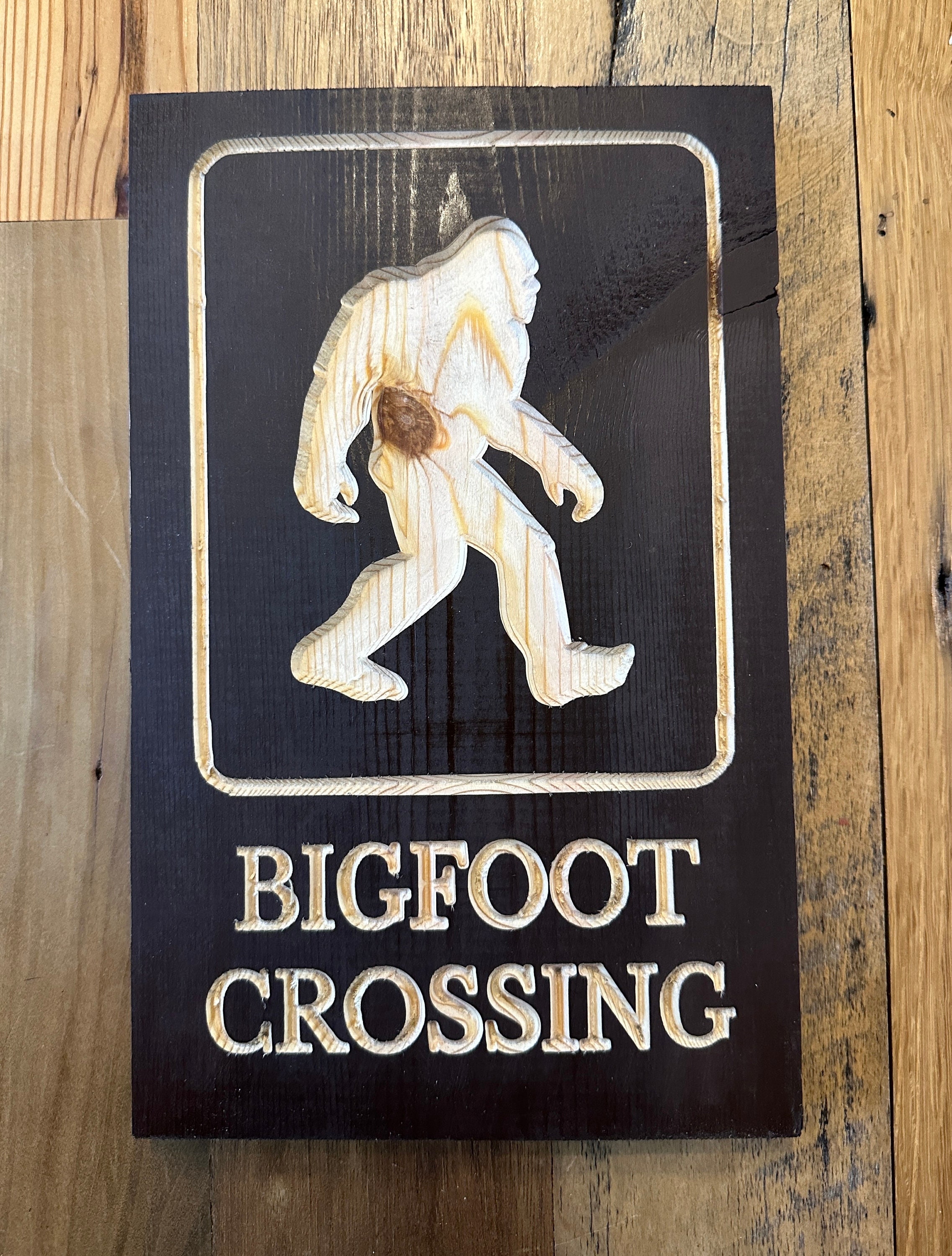 Bigfoot Crossing Sign - Etsy