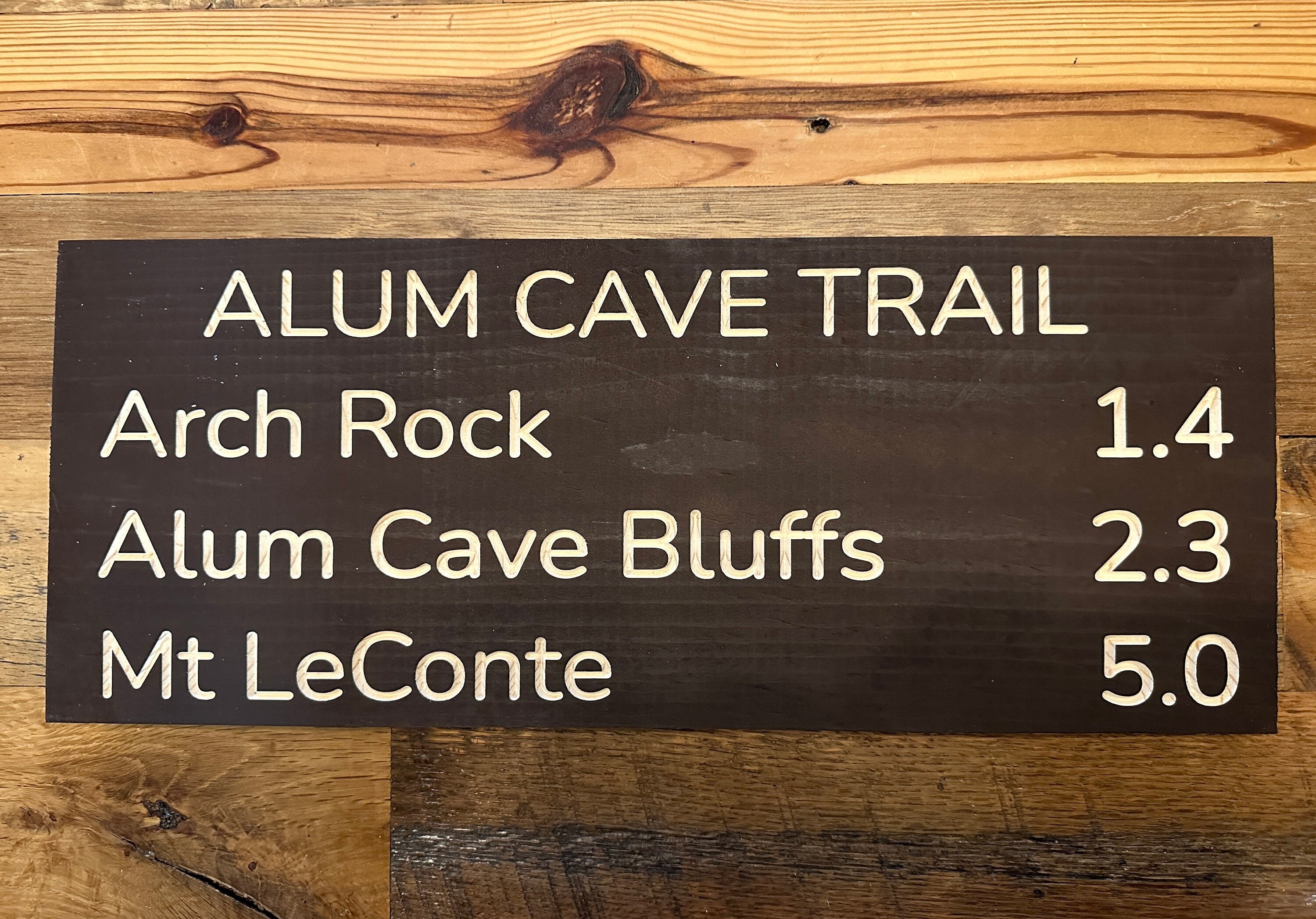 Alum Cave Replica Trail Sign - Etsy