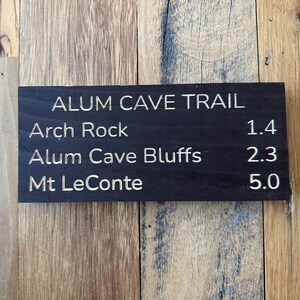 Great Smoky Mountains Replica Mini Trail Sign - Etsy