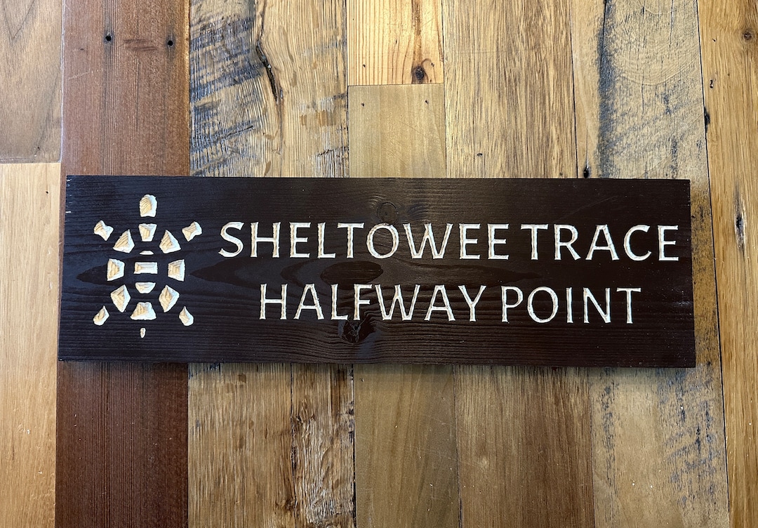 The Sheltowee Trace Halfway Point Trail Sign - Etsy