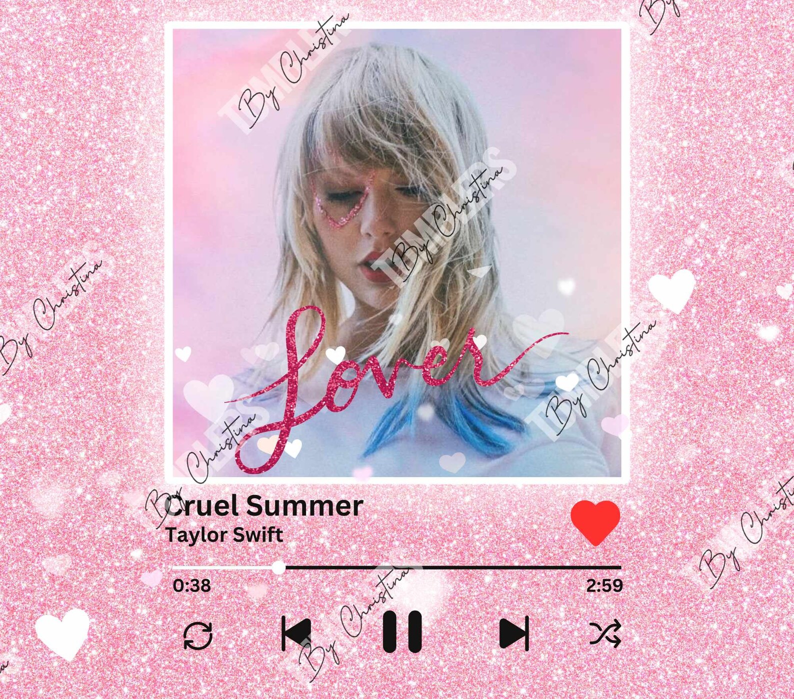 Taylor Swift Lover Music Player/ 20oz Tumbler/ PNG - Etsy