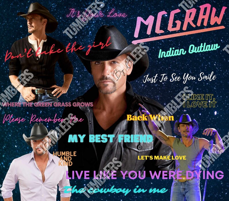 Tim Mcgraw / 20oz Tumbler / *PNG* - Etsy