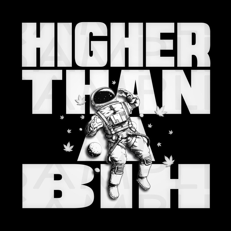 HIGHER THAN A BIH - 4 Colors Digital Design Png Shirt Design - Etsy