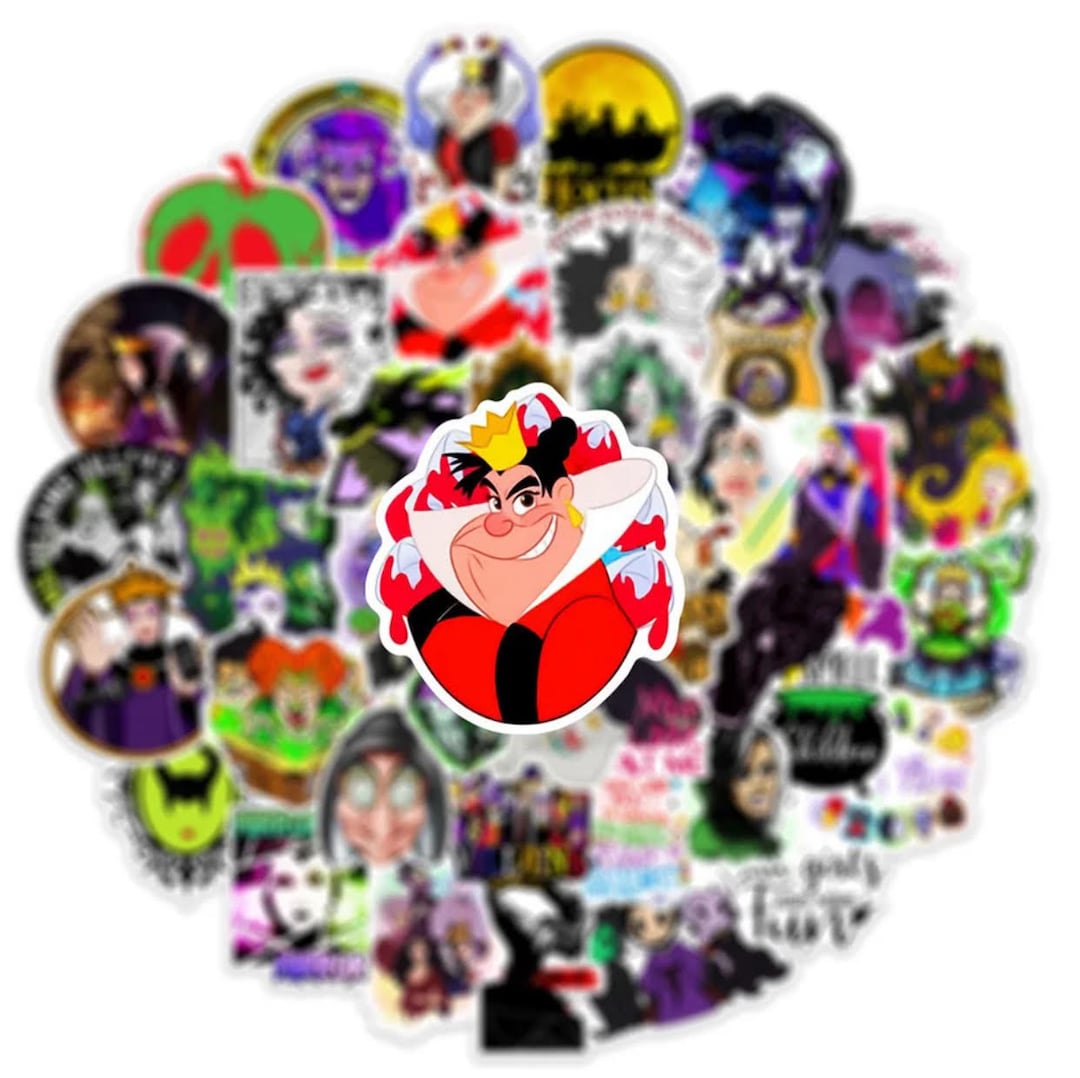 Disney Magic Villain Witch Maleficent Queen Sticker DIY Phone Laptop ...