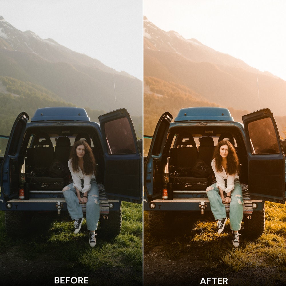 Golden Hour Lightroom Preset Filters Enhance Your Photos With Warm ...