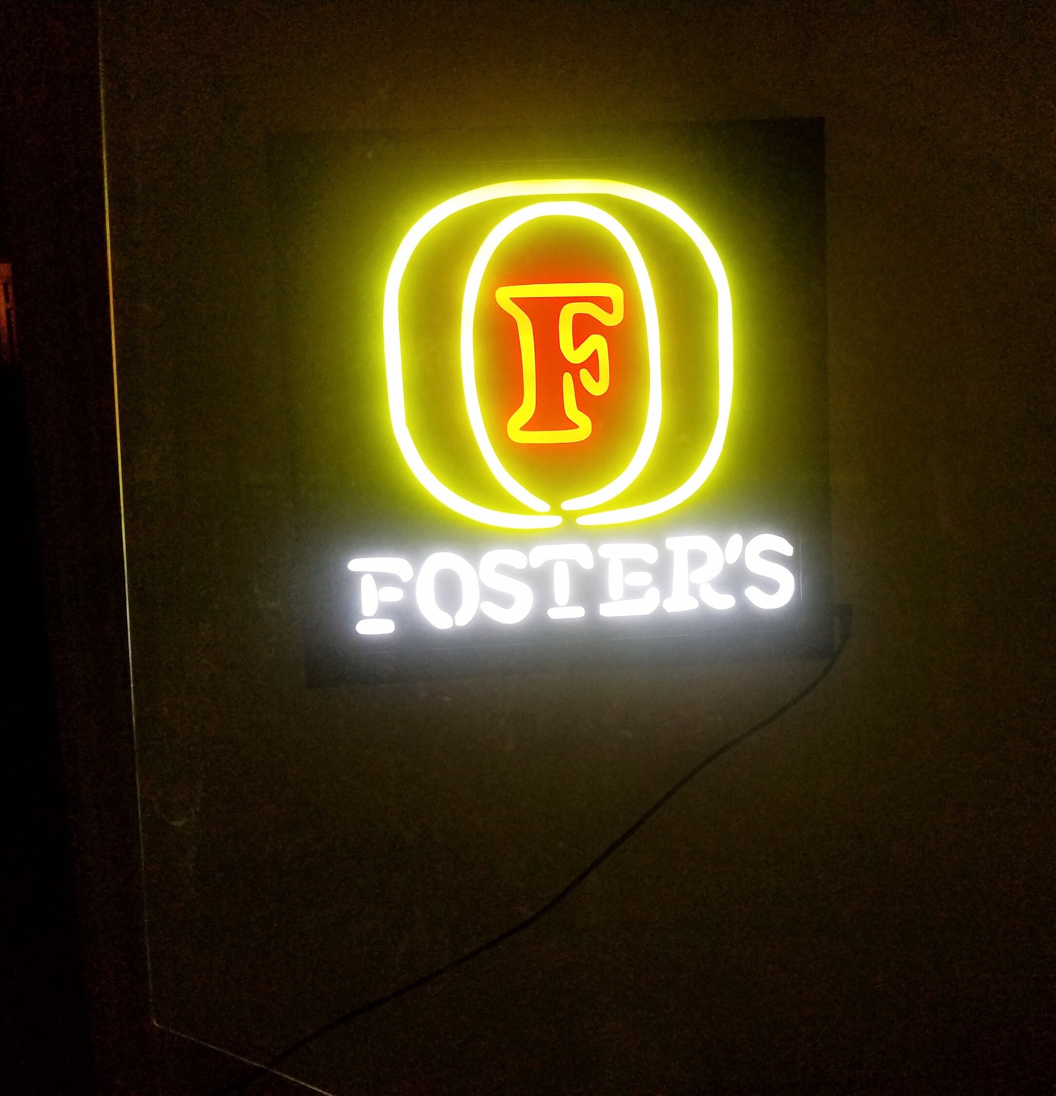 Foster's Beer LED Neon Sign, Beer Sign, Bar 13x13 - Etsy