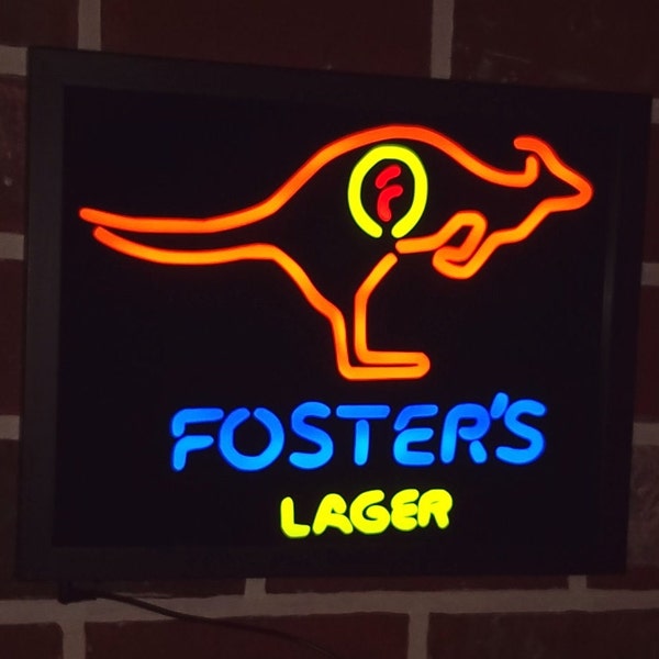 Fosters Beer Neon Bar Signs - Etsy