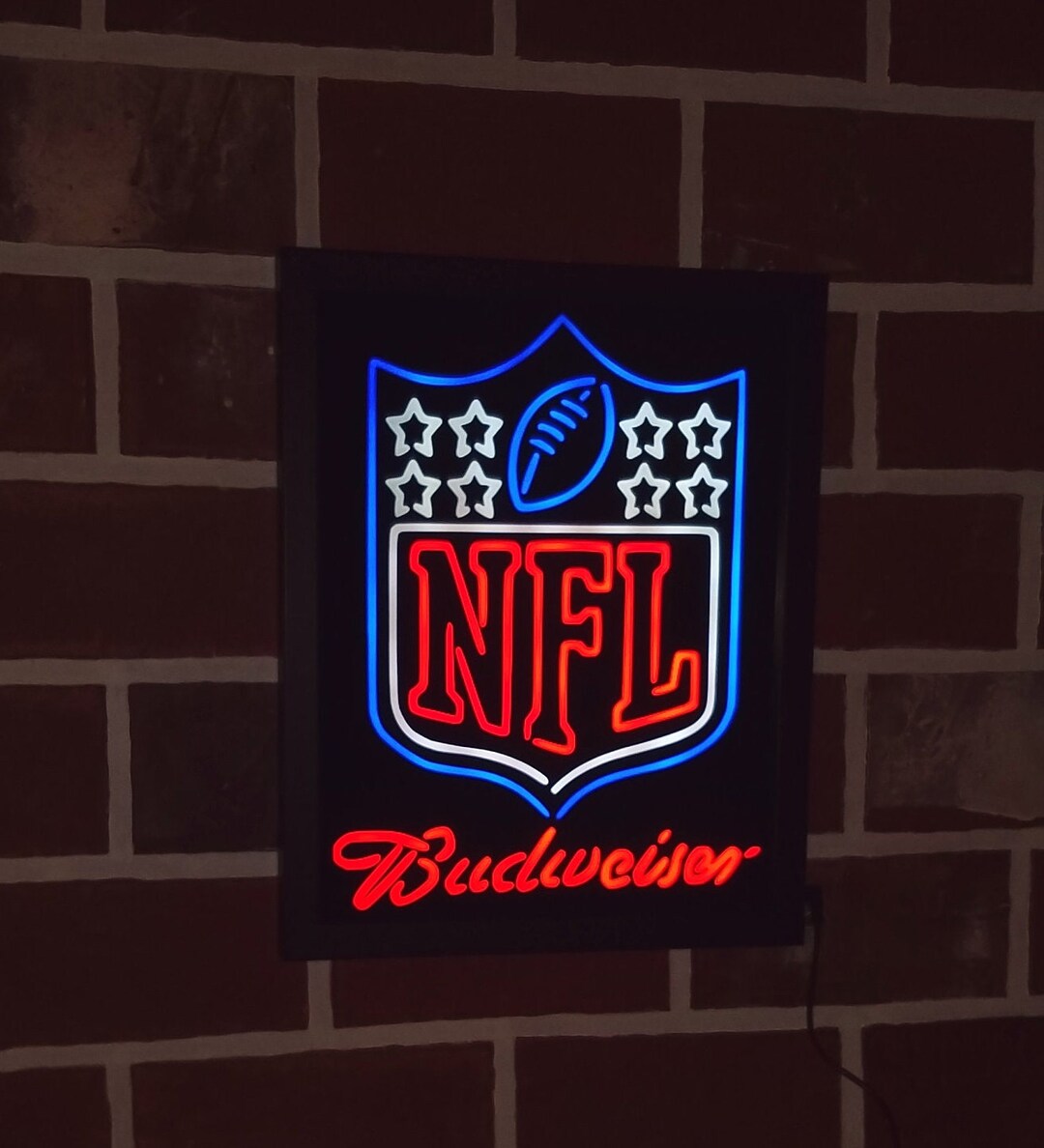 Football LED Neon Sign, Bar, Man Cave 12"x15 - Etsy
