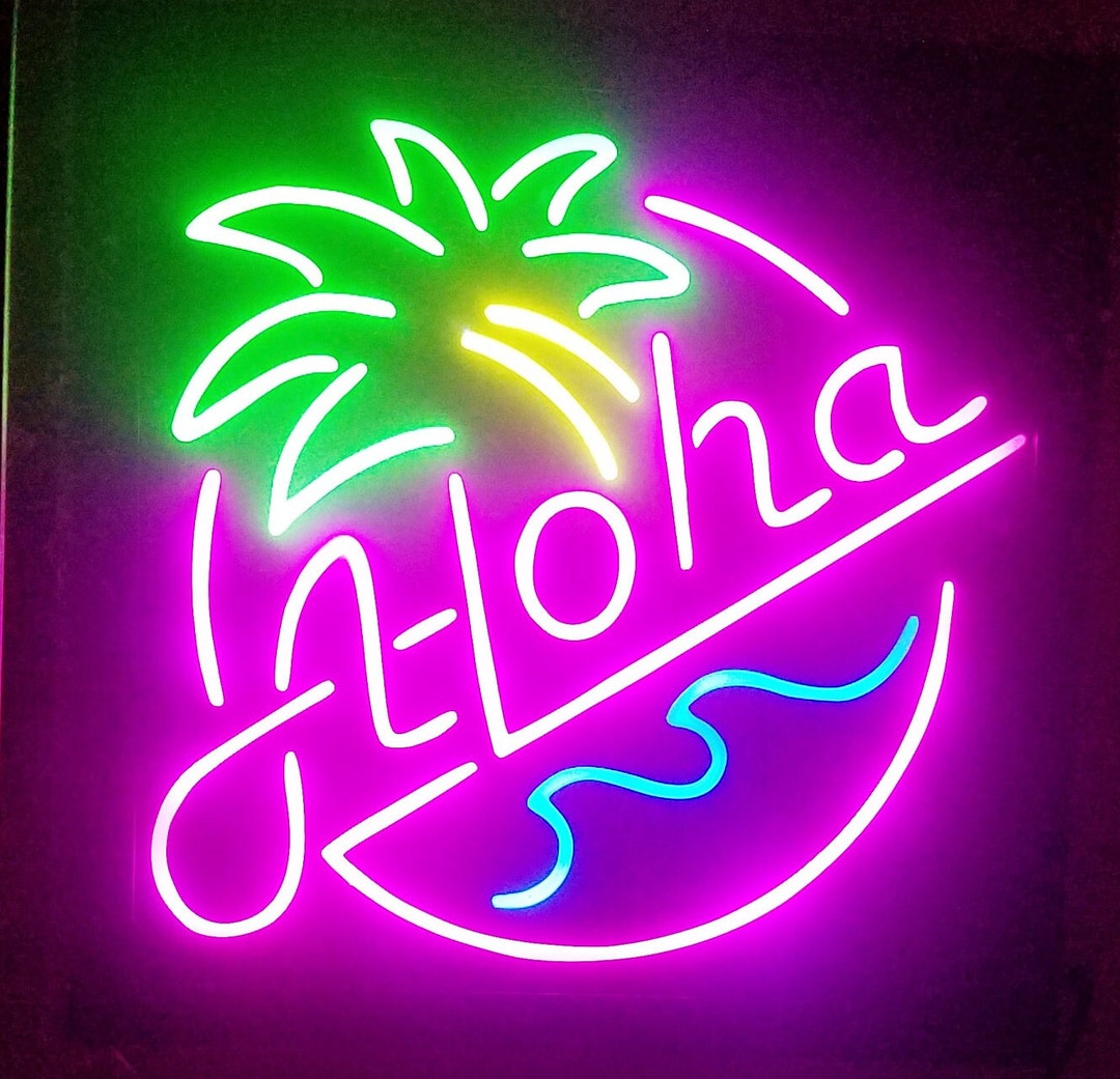 Tropical LED Neon Sign 13x13 multiple Options Available - Etsy