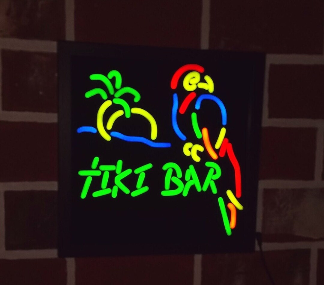 Tiki Bar (multiple Varieties) LED Neon Sign 13"x13" or 15"x12" - Etsy
