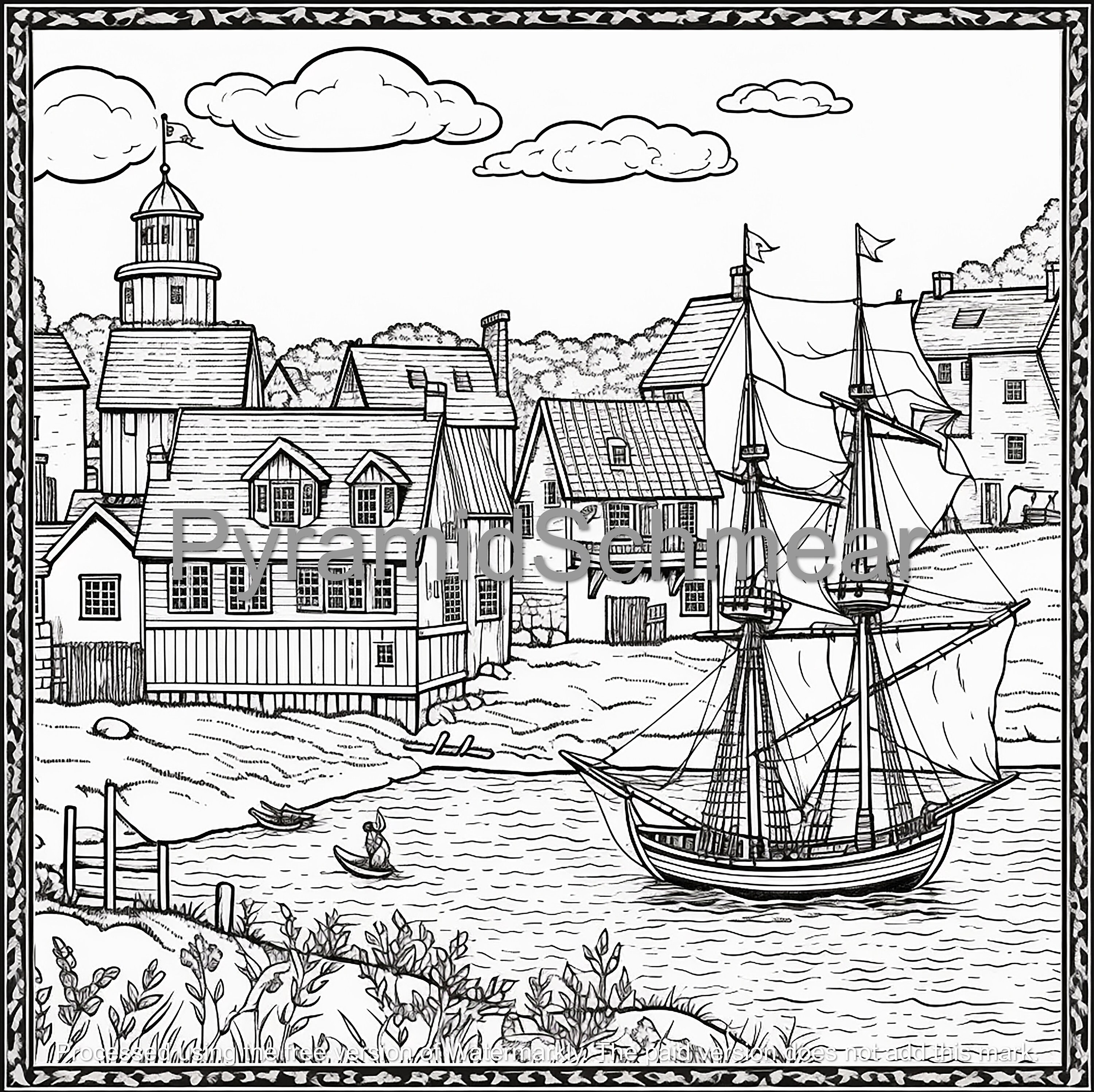 History & Heritage Coloring Book Plymouth Colony - Etsy