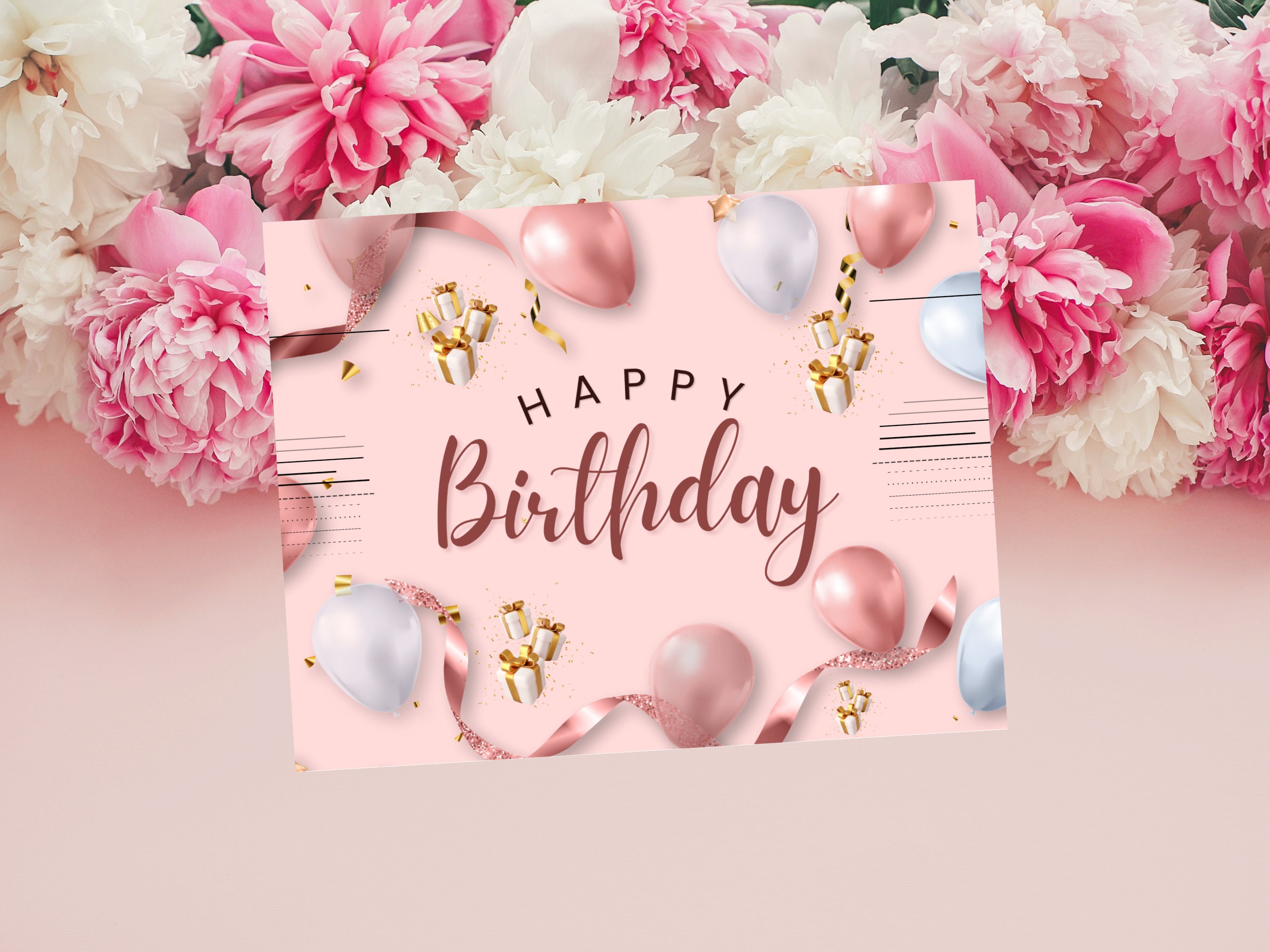 Printable Birthday Card Happy Birthday Greeting Card - Etsy