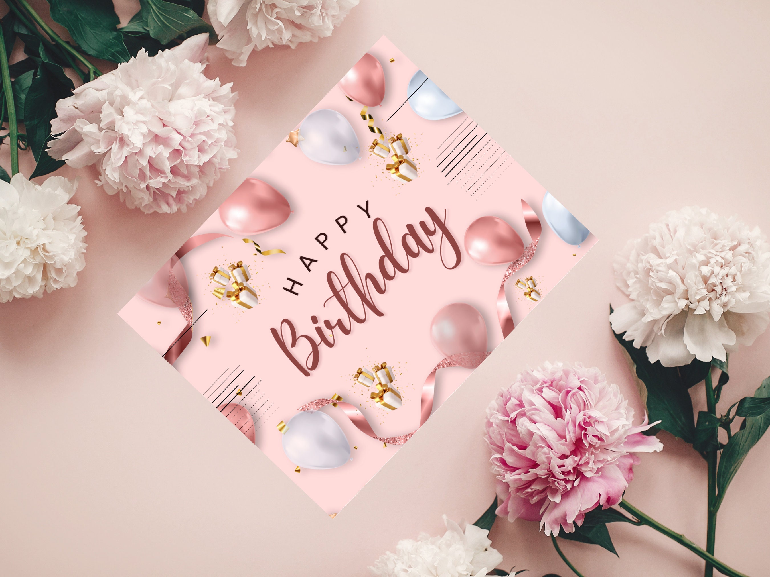 Printable Birthday Card Happy Birthday Greeting Card - Etsy