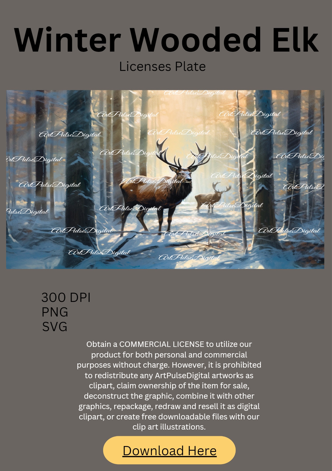 Hunting License Plate Ideas