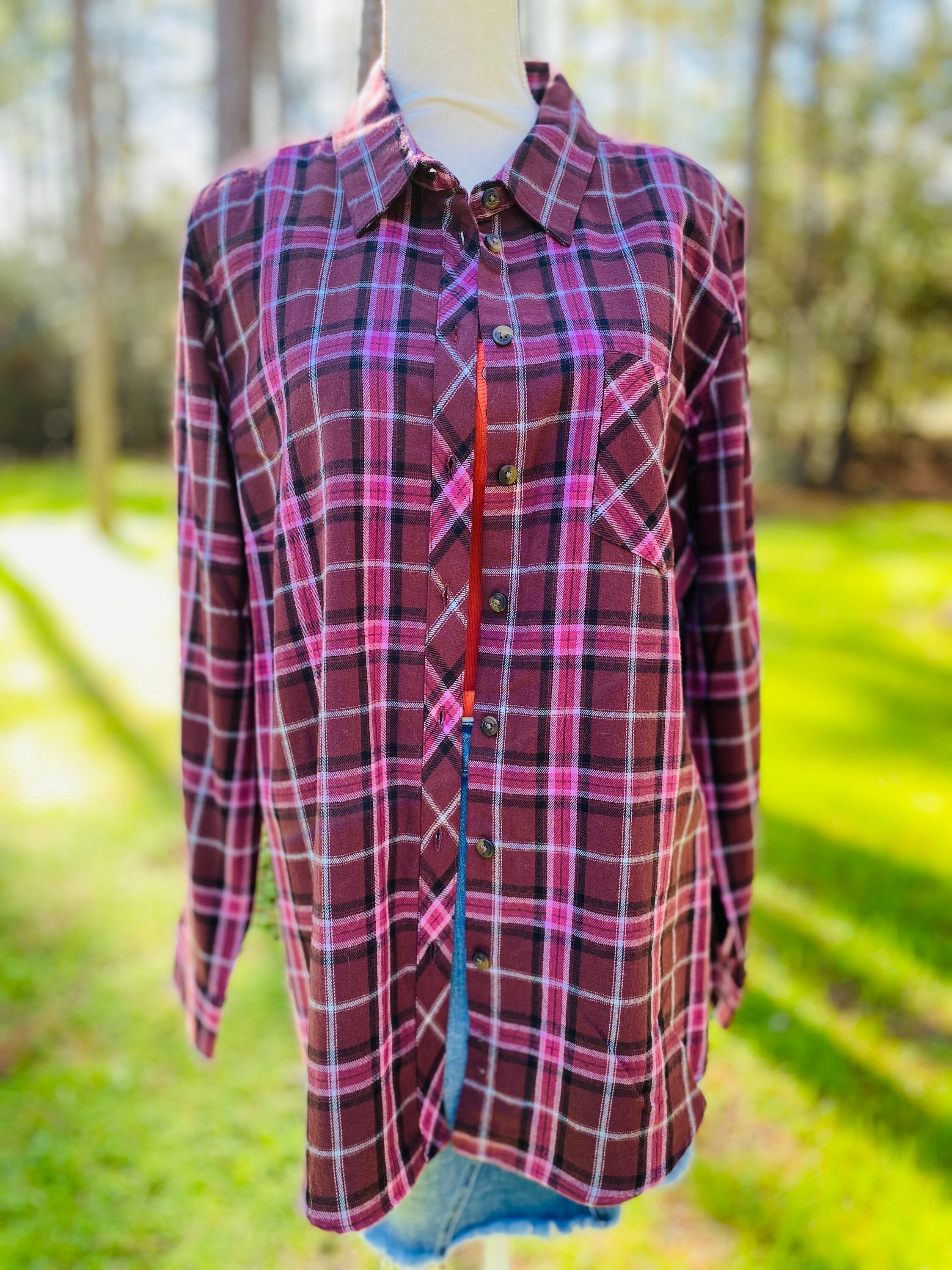 Upcycled Billy Joel Inspired Flannel Only One Available - Etsy