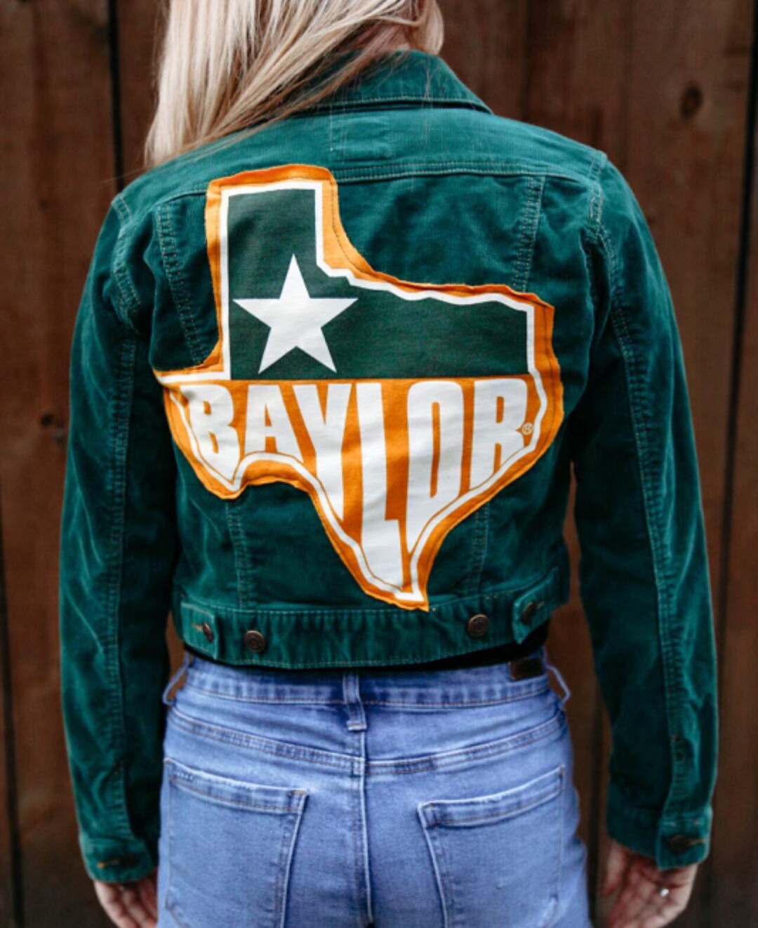Upcycled Baylor Bears Inspired Corduroy Jacket Women's Xsmall/small - Etsy