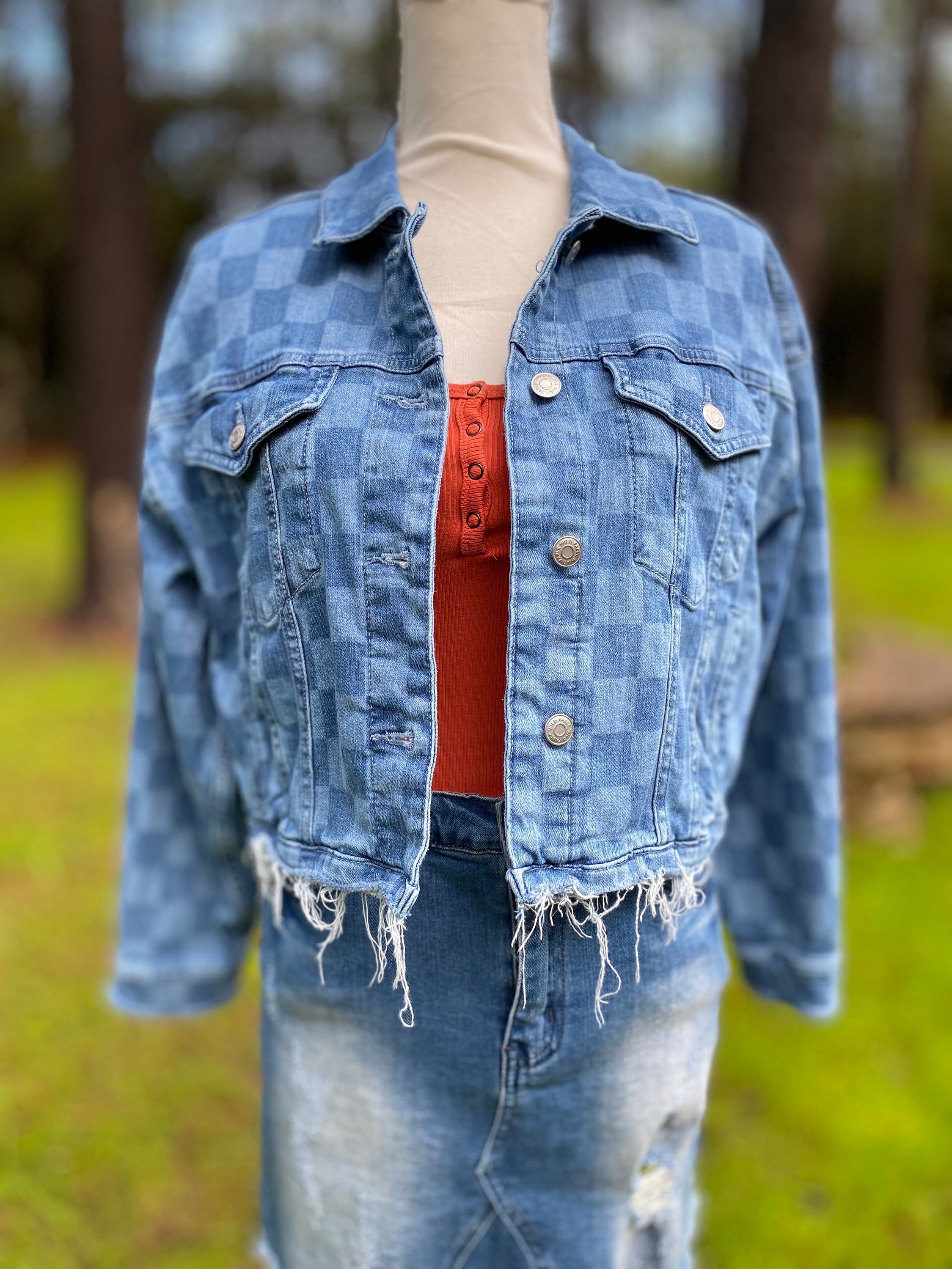Upcycled Rolling Stones Inspired Denim Jacket Custom Jean Jacket Rock ...