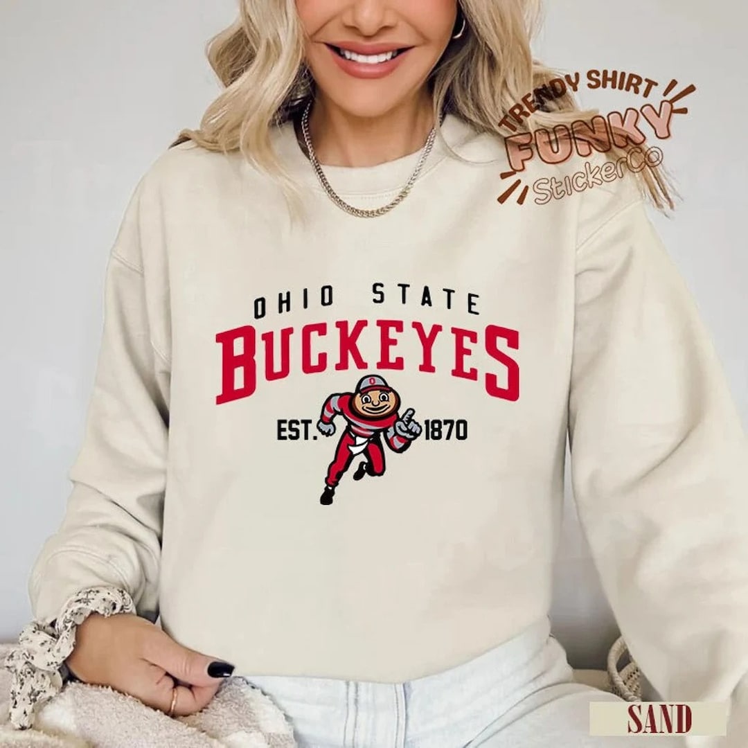 Ohio State EST 1870 Sweatshirt Vintage Buckeyes Football - Etsy