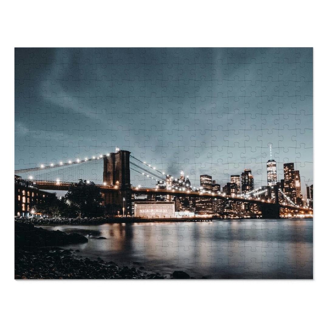 Brooklyn Bridge and Manhattan Skyline Jigsaw Puzzle - Etsy
