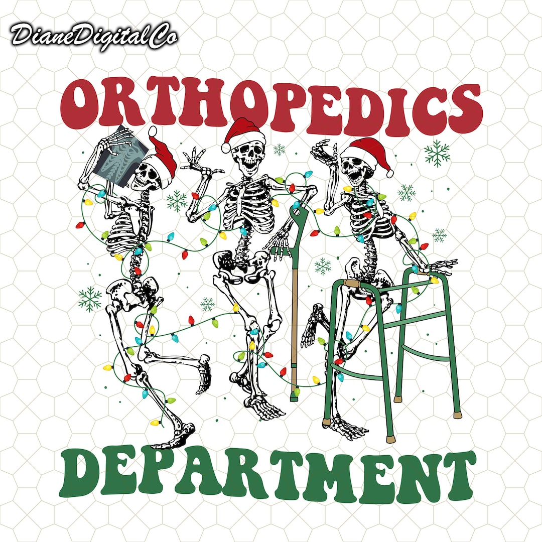 Ortho Christmas Nurse Png, Xmas Ortho Nurse, Holiday Nurse, Ortho ...