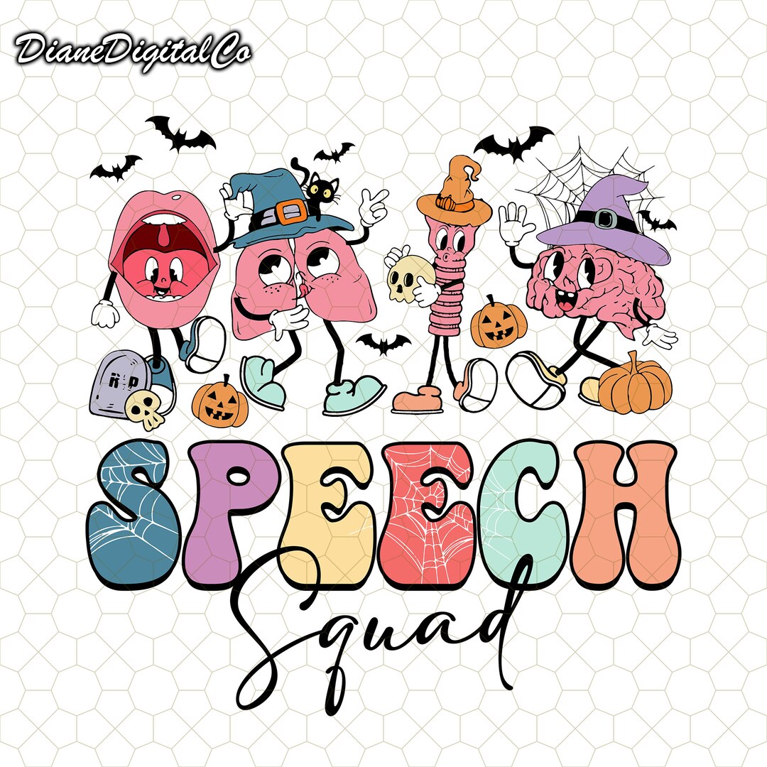 Halloween Speech Therapy Png Spooky Language Therapist Png - Etsy