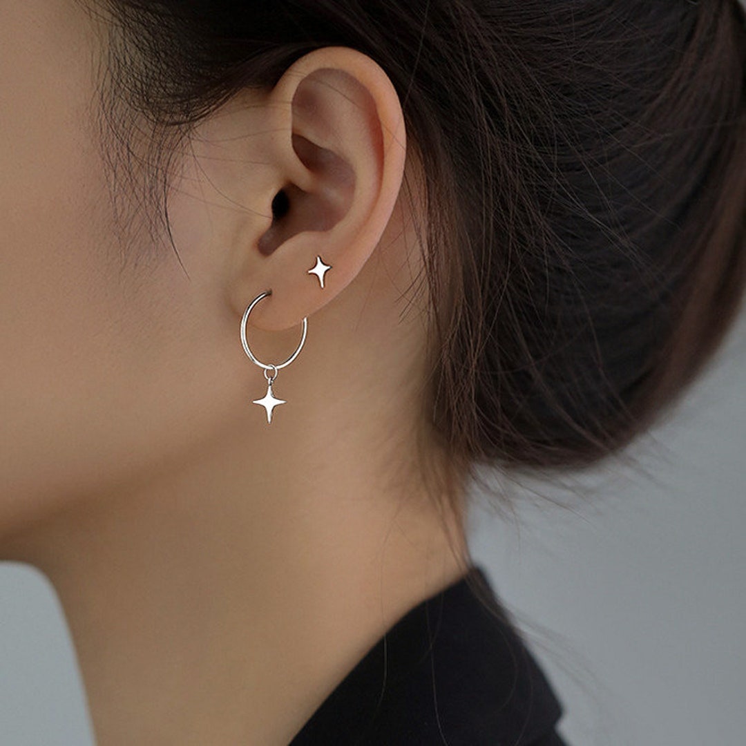 Starry Dreams Jewelry Set | Delicate Star Earrings | Asymmetrical ...