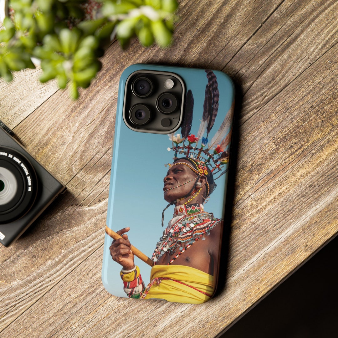Rendille Tribe Warrior From Kenya Phone Case Art From Around the World ...