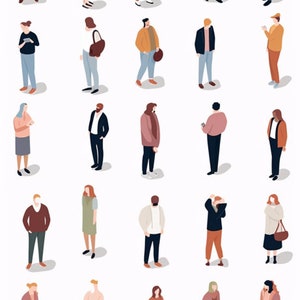 Axon People Pack | Flat Vector | PNG & PDF High Quality Pack ...