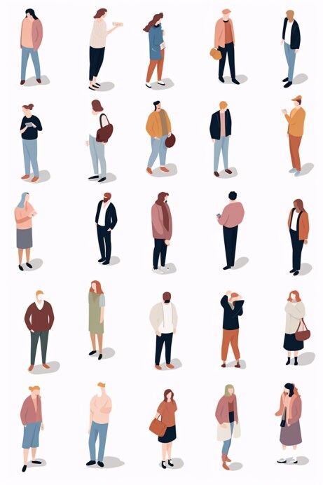 Axon People Pack | Flat Vector | PNG & PDF High Quality Pack ...
