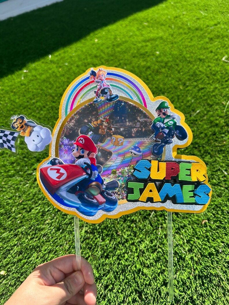 Super Mario Bros Cake Topper - Etsy