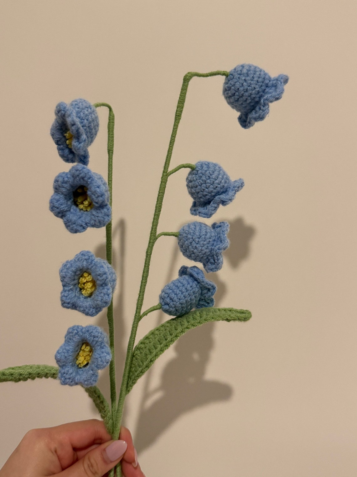 Blue Lily of the Valley Crochet Flowers | Perfect Mother's Day Gift ...