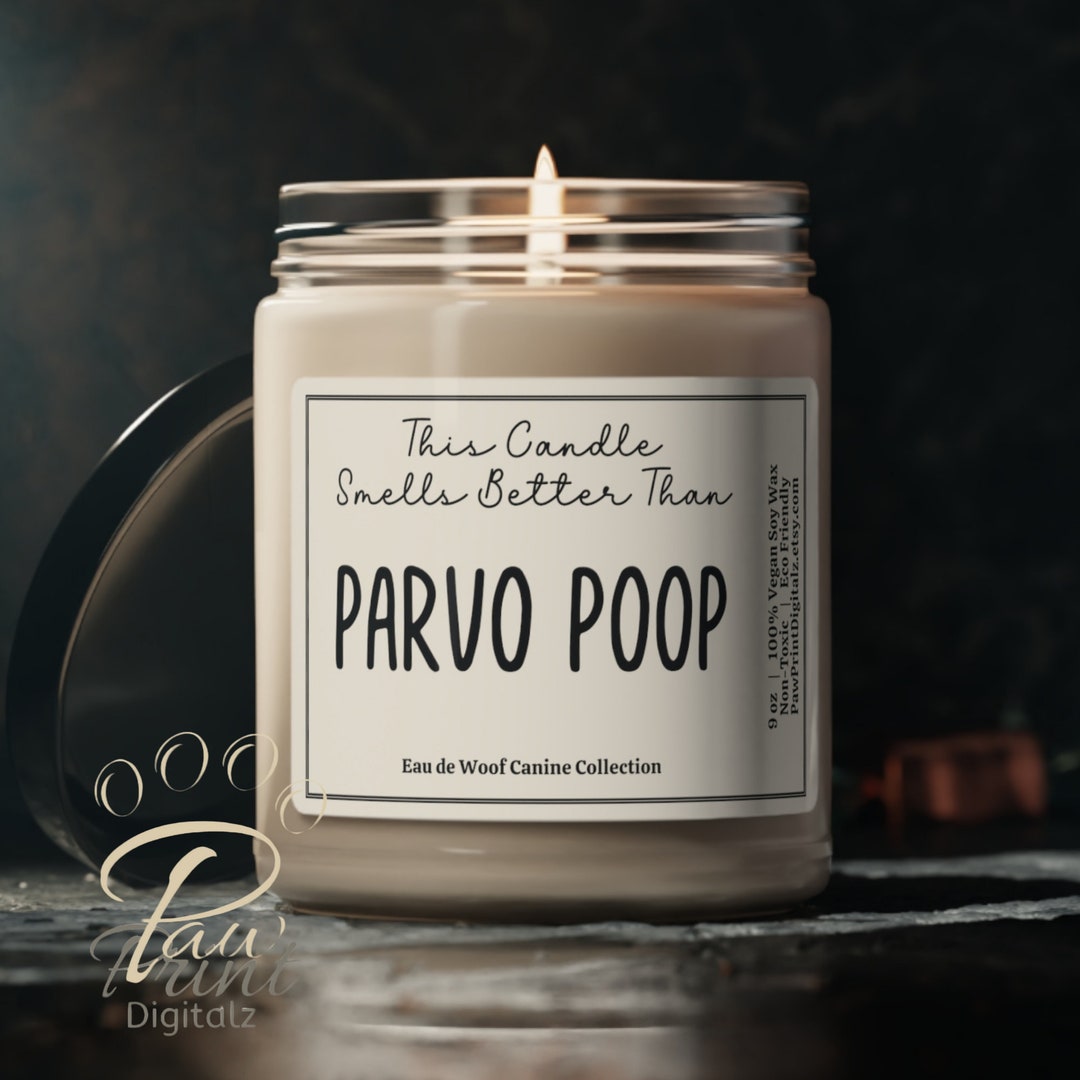 Snarky Parvo Poop Candle Gift, Funny Stink Gag Present for Dog Lover ...