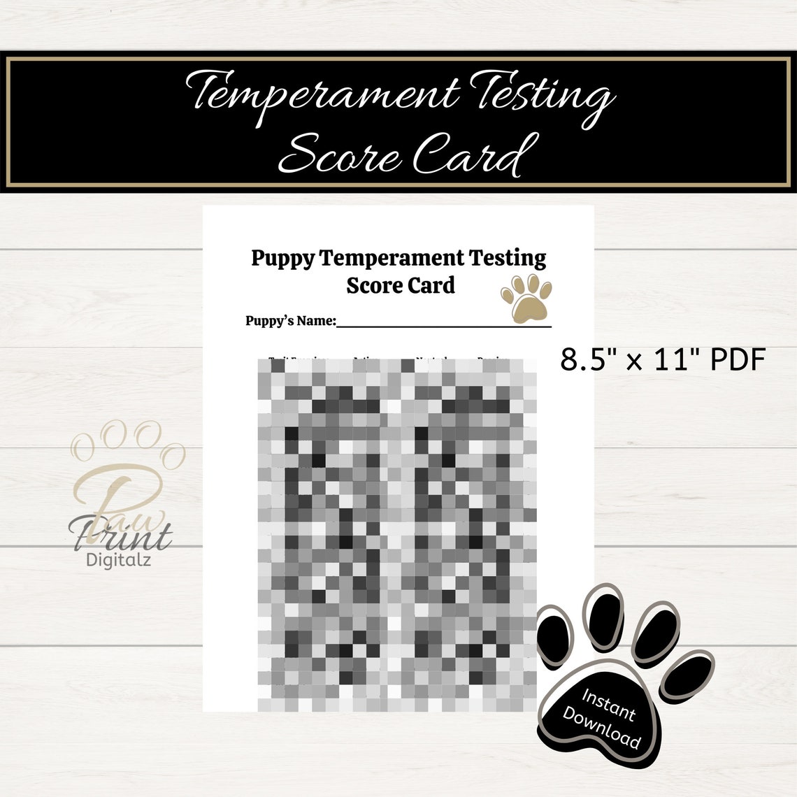Puppy Temperament Testing Kit, Complete Temperament Test Bundle for ...