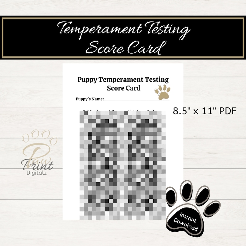 Puppy Temperament Testing Kit, Complete Temperament Test Bundle for ...